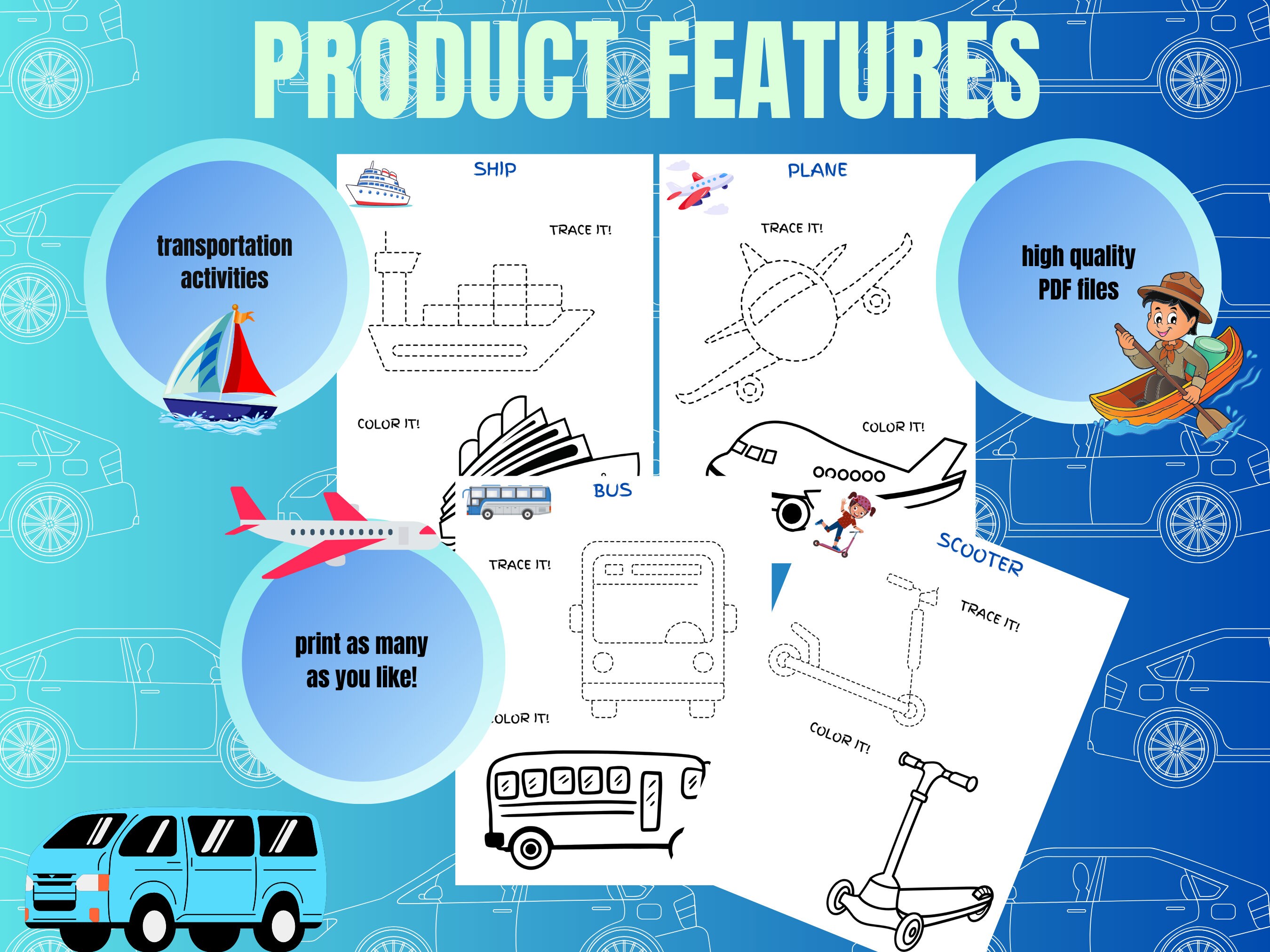 Kids Coloring, Transportation Coloring Pages, Boys Coloring, Vehicles ...