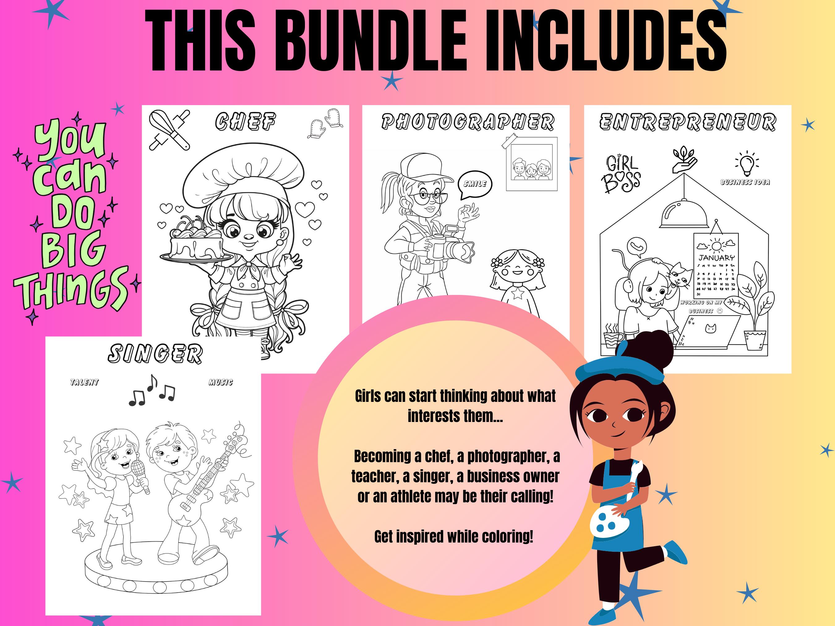 Girls Coloring Pages, Girls Printables, Professions Coloring Pages ...