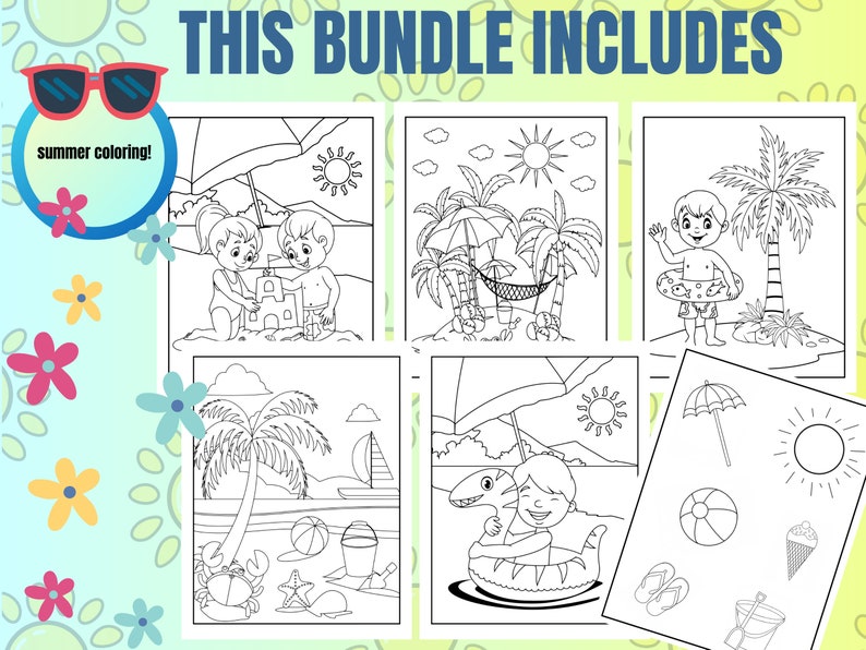 Kids Activity, Kids Printable, Kids Summer Activities, Summer Coloring ...