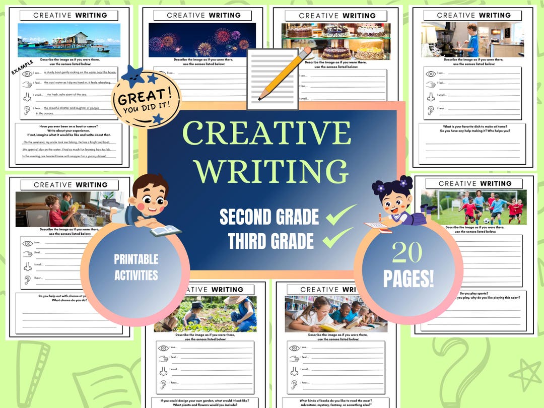 Creative Writing Worksheets | 2nd-3rd Grade | Homeschool & Classroom ...