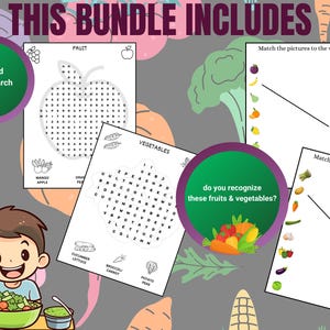 Fruits & Vegetables Printable Activity | Kids Learning Worksheets ...