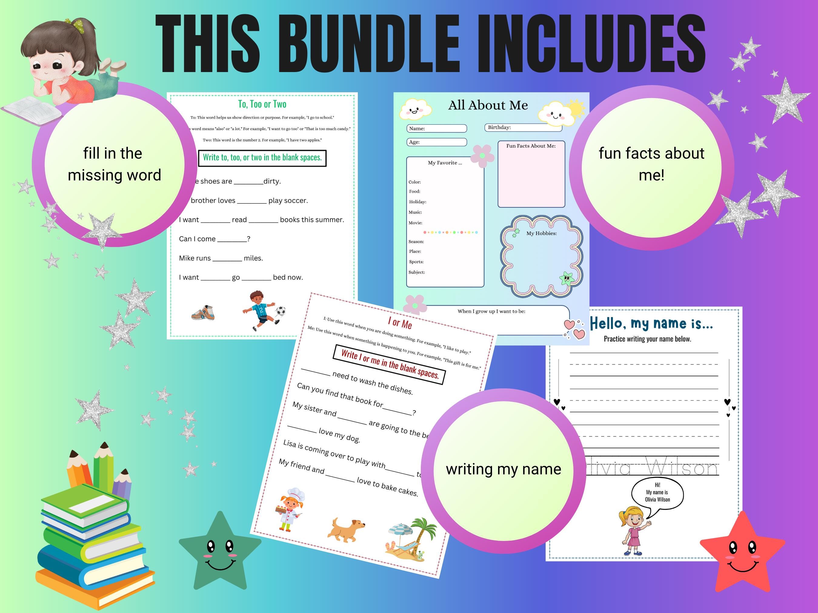 1st Grade ELA Worksheets | Reading & Writing Printables | First Grade ...