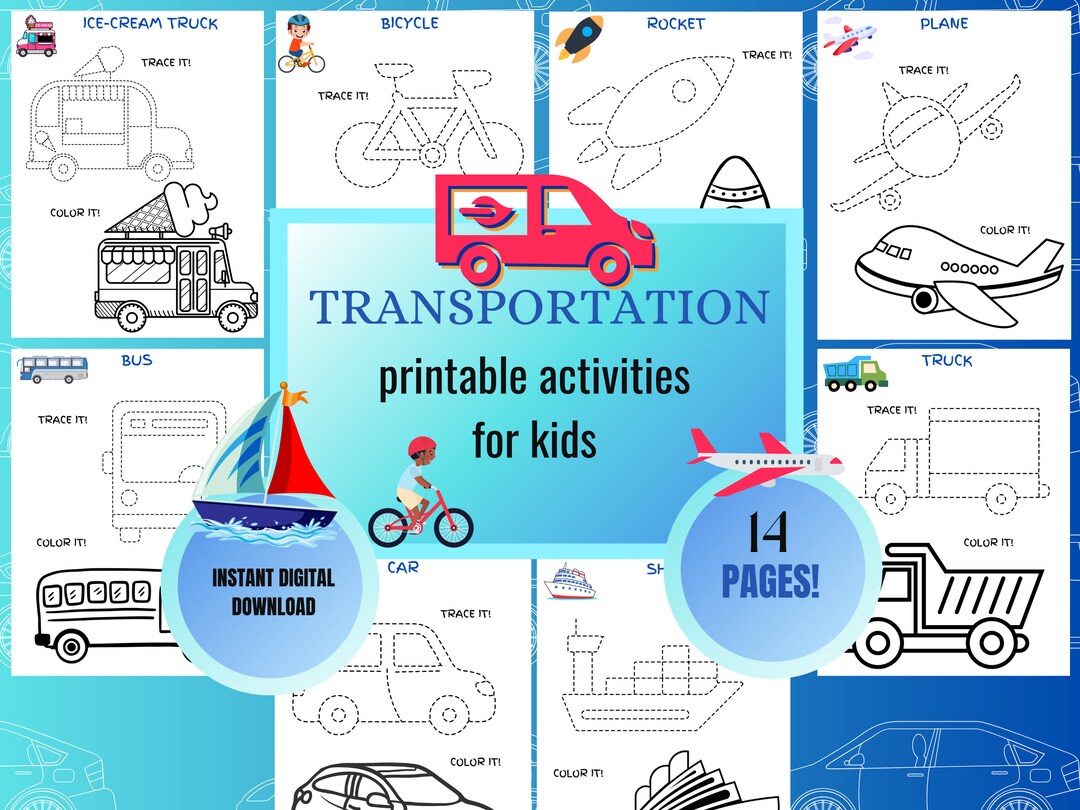 Kids Coloring, Transportation Coloring Pages, Boys Coloring, Vehicles ...