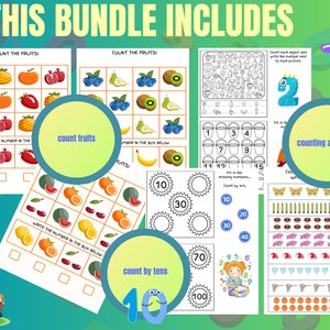 Kids Counting Activity, Kids Printable, Number Worksheets, Kids ...