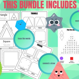 Preschool Learning, Kids Activity, Shapes Worksheets, Kids Learning ...