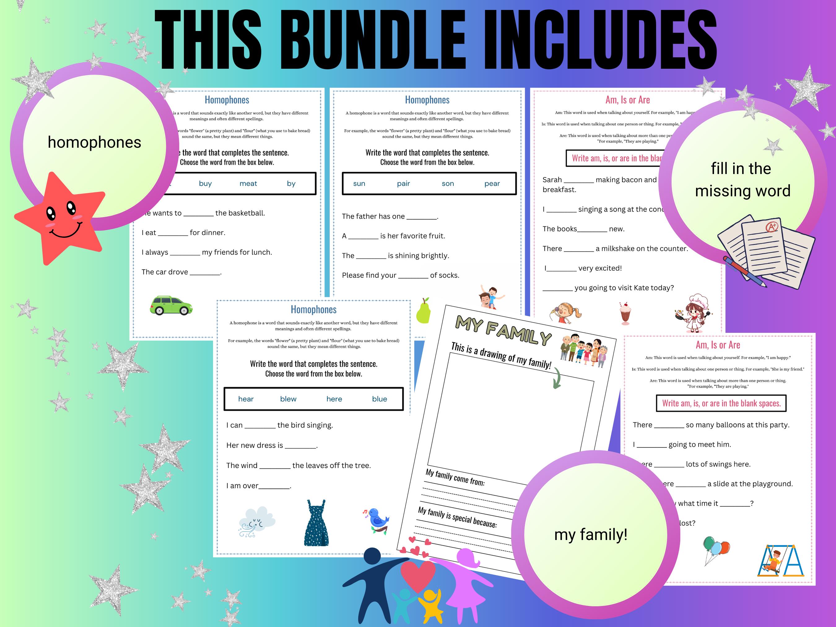 1st Grade ELA Worksheets | Reading & Writing Printables | First Grade ...