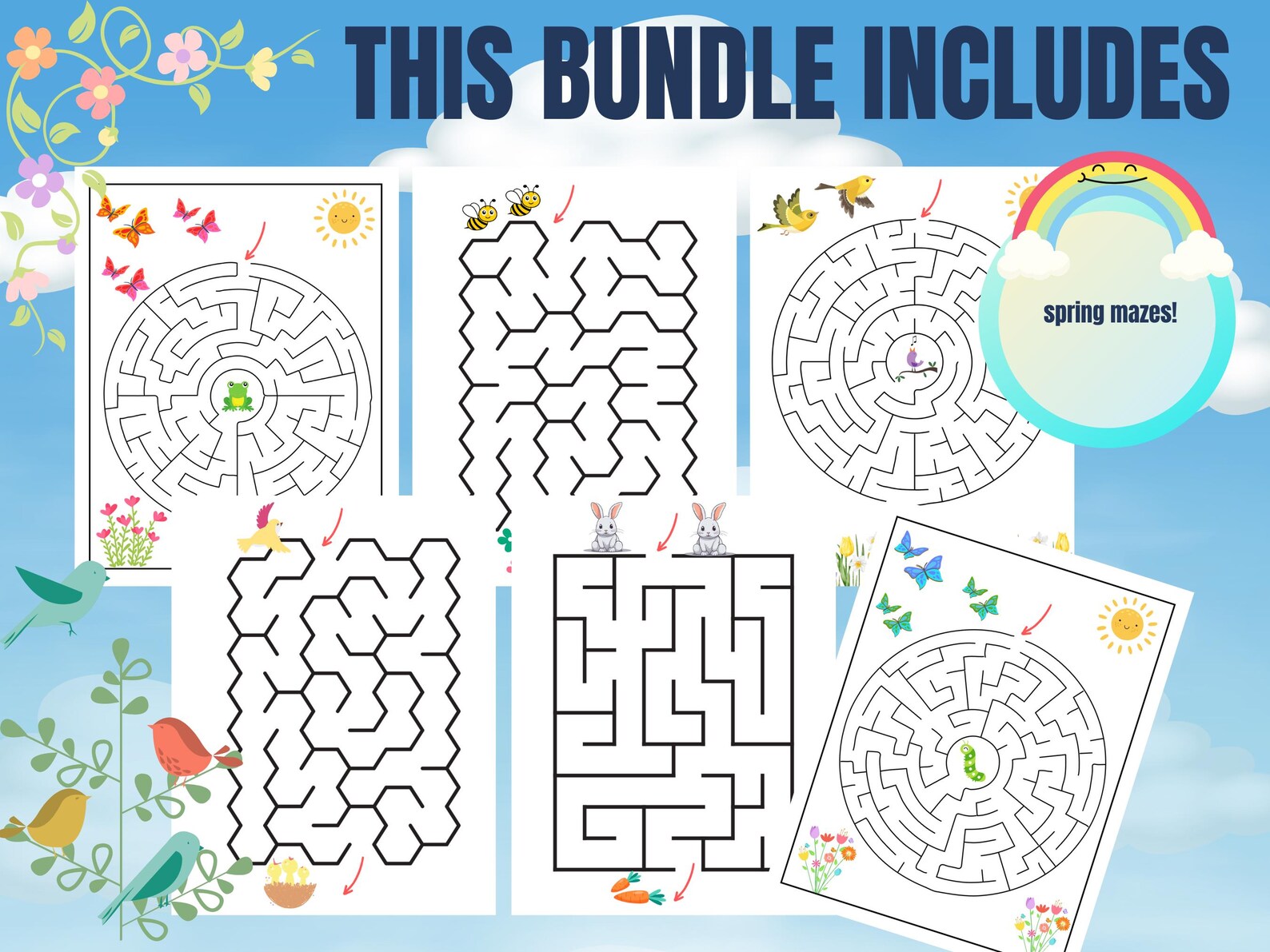 Spring Activities, Kids Spring Printable, Kids Activities, Spring ...