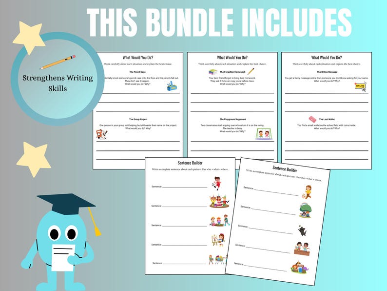 2nd-3rd Grade Logic & Literacy Worksheets | Reading | Writing ...