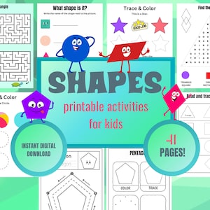 Preschool Learning, Kids Activity, Shapes Worksheets, Kids Learning ...