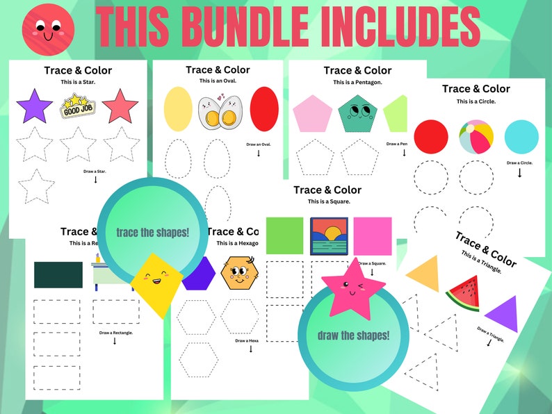 Preschool Learning, Kids Activity, Shapes Worksheets, Kids Learning ...