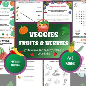 Fruits & Vegetables Printable Activity | Kids Learning Worksheets ...