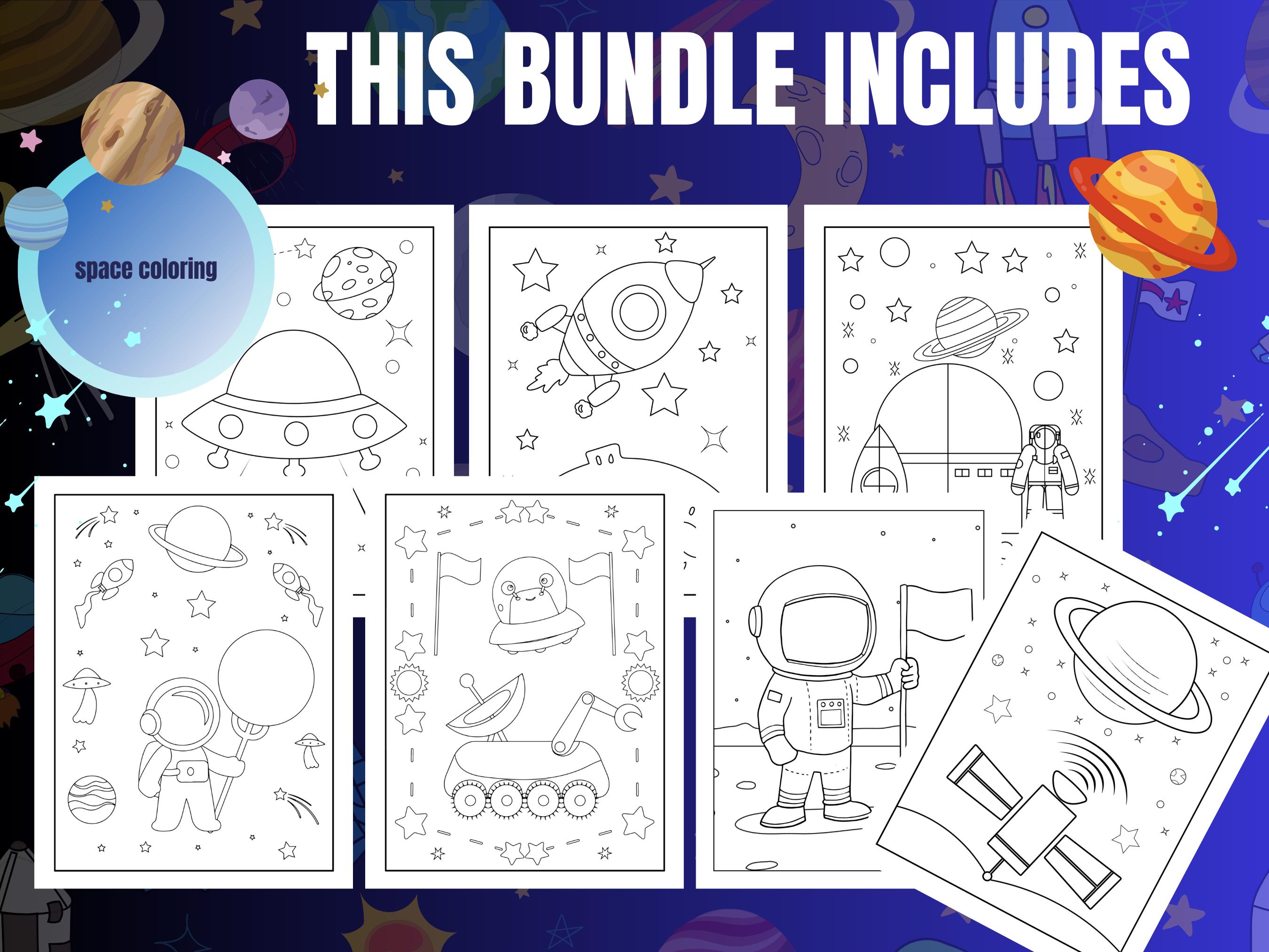 Space Coloring, Kids Coloring, Space Activities for Kids, Astronaut ...