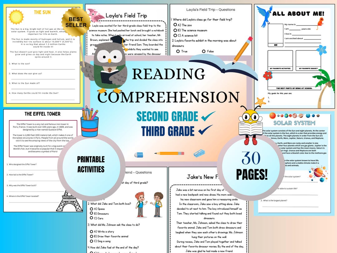 Reading Comprehension | Kids Worksheets | 2nd & 3rd Grade ELA ...