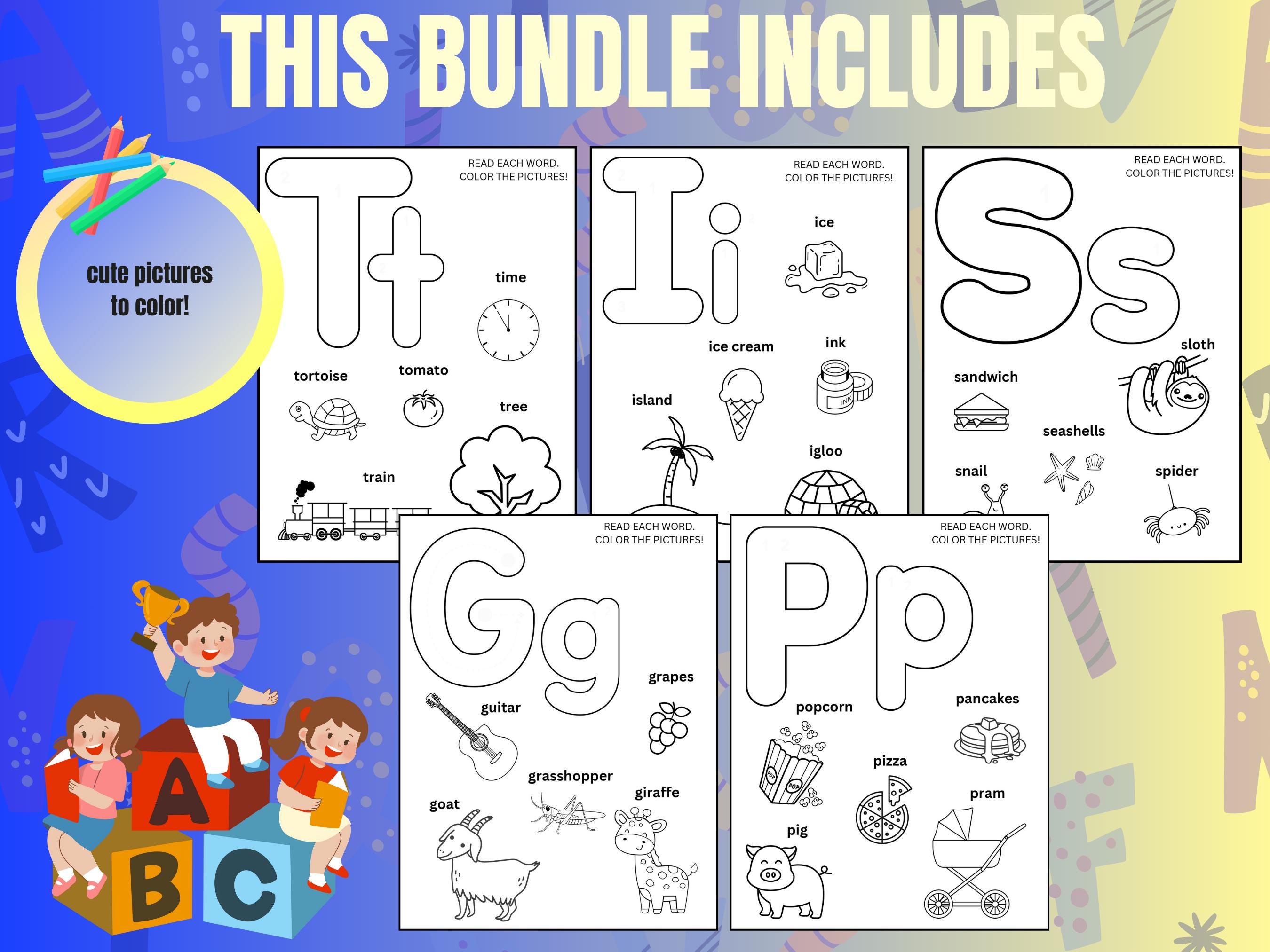 ABC Coloring Worksheets | Alphabet Printables for Preschool ...