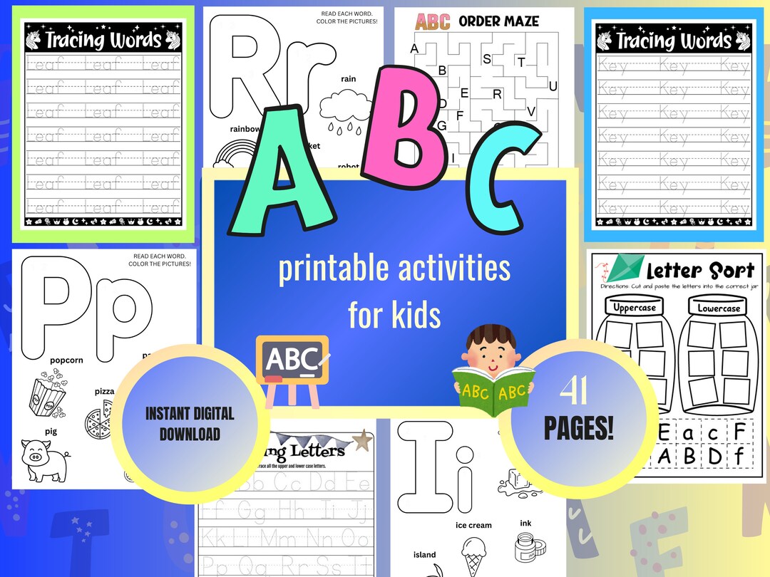 ABC Coloring Pages, Preschool Learning Worksheets, Kids Activities ...