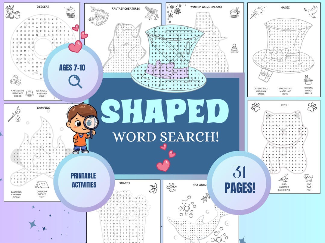 Kids Word Search, Kids Activity, Word Search Puzzles, Kids Learning ...
