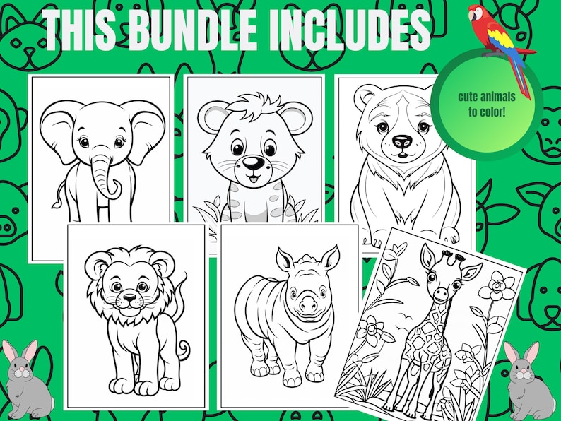 Kids Activity, Kids Printable, Animal Coloring, Kids Coloring, Animal ...