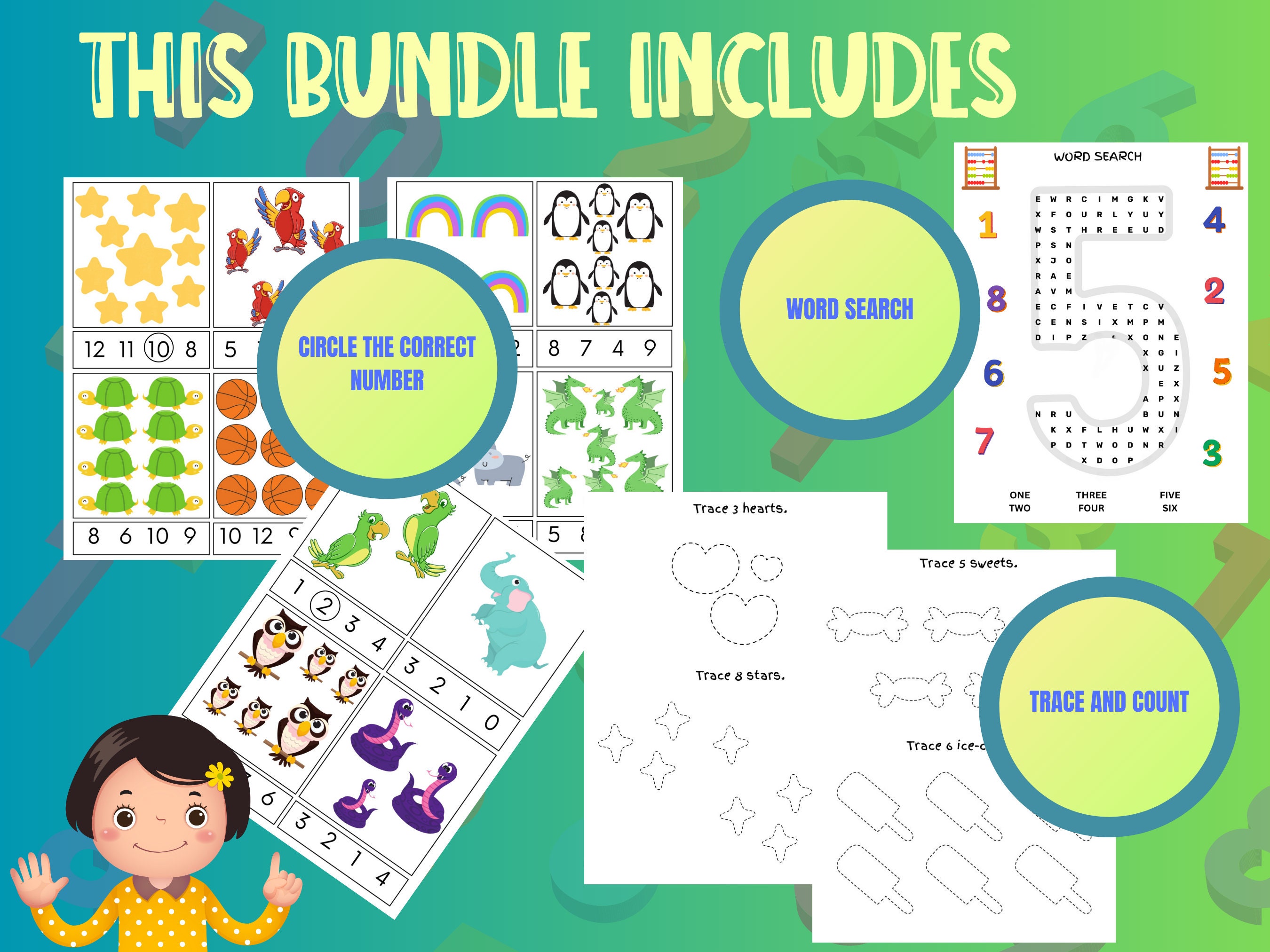 Kids Counting Activities, Preschool Math, Counting Activity, Learn to ...