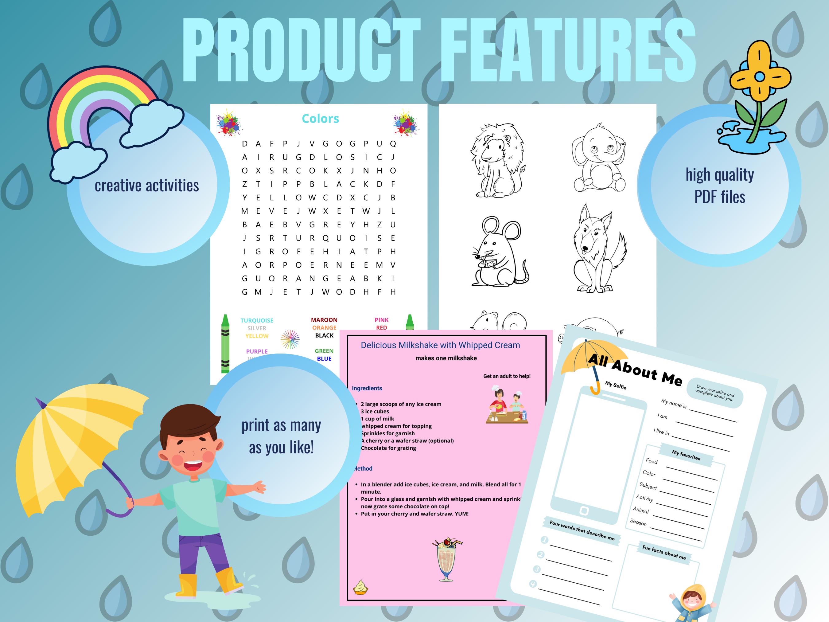 Kids Activities, Rainy-day Activity, Coloring Pages, Mazes, Word Search ...