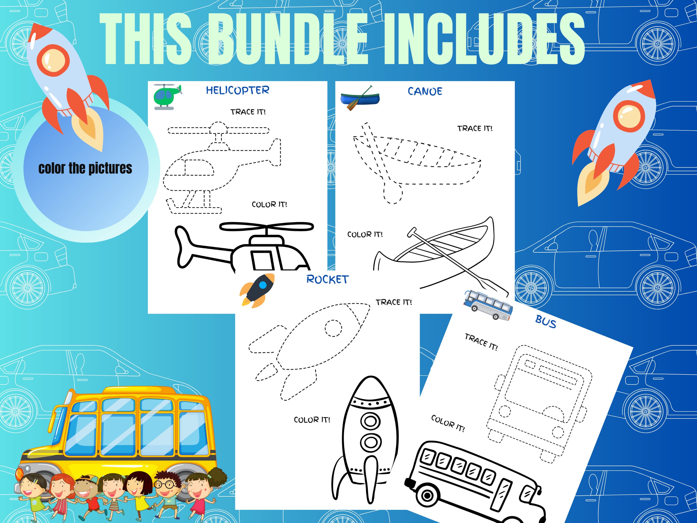 Kids Coloring, Transportation Coloring Pages, Boys Coloring, Vehicles ...