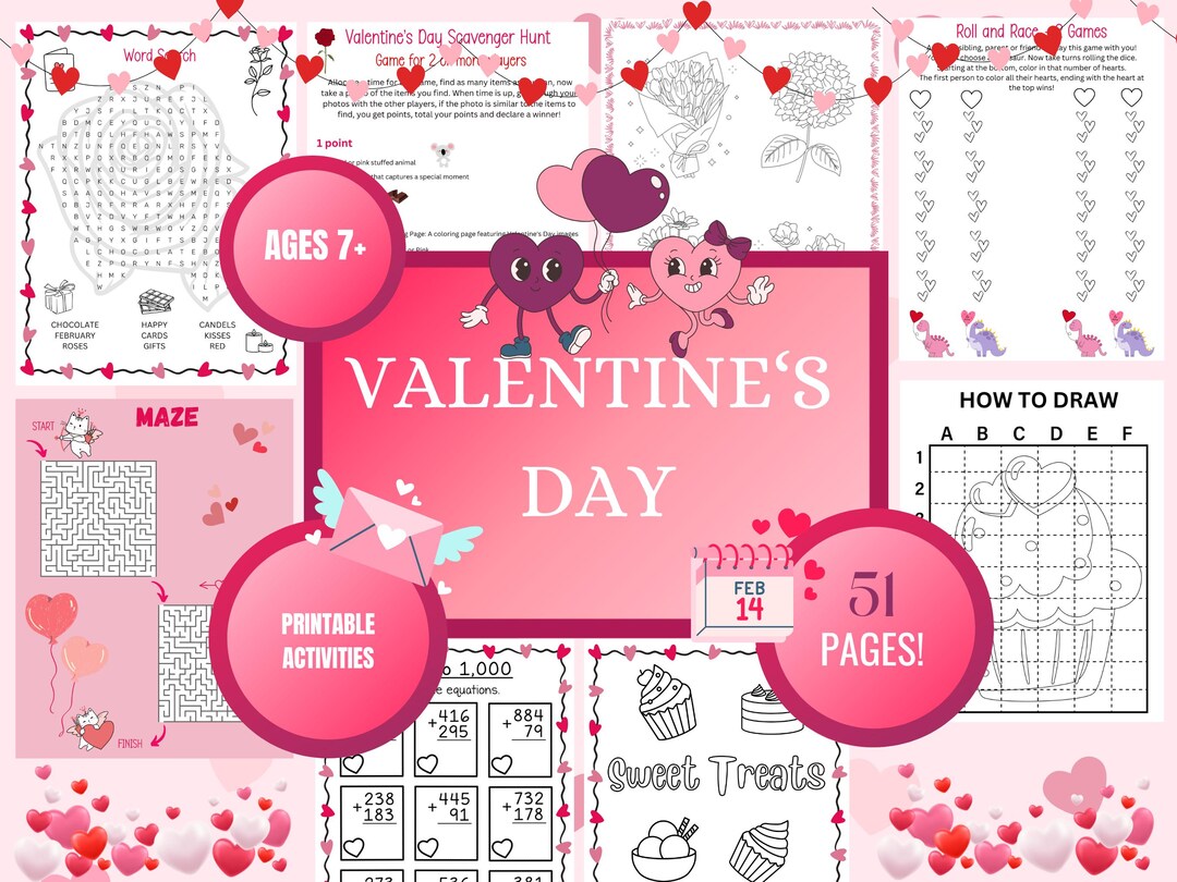 Valentine's Day Activities, Kids Valentine's Printable, Valentine's ...