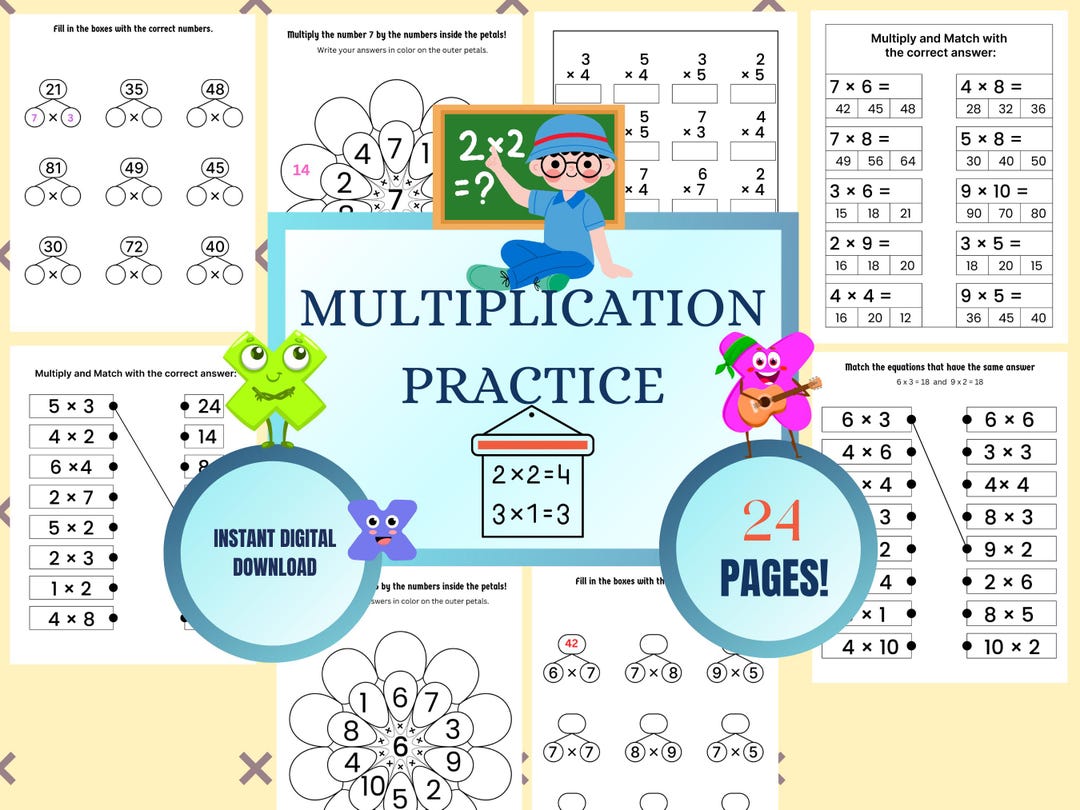 Multiplication Worksheets | Math Drills | Times Table Practice (PDF ...