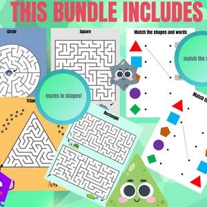 Preschool Learning, Kids Activity, Shapes Worksheets, Kids Learning ...