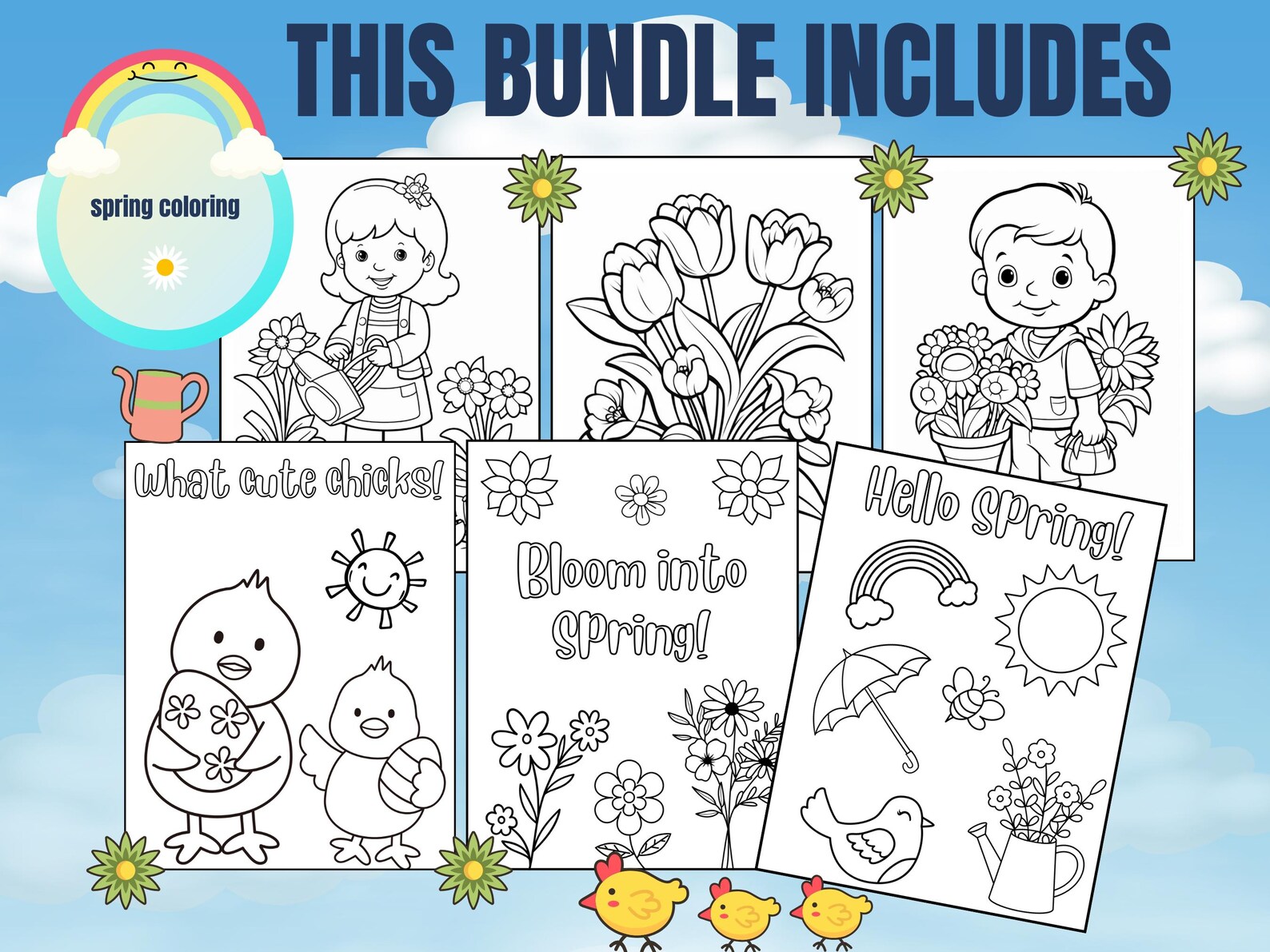 Spring Activities, Kids Spring Printable, Kids Activities, Spring ...