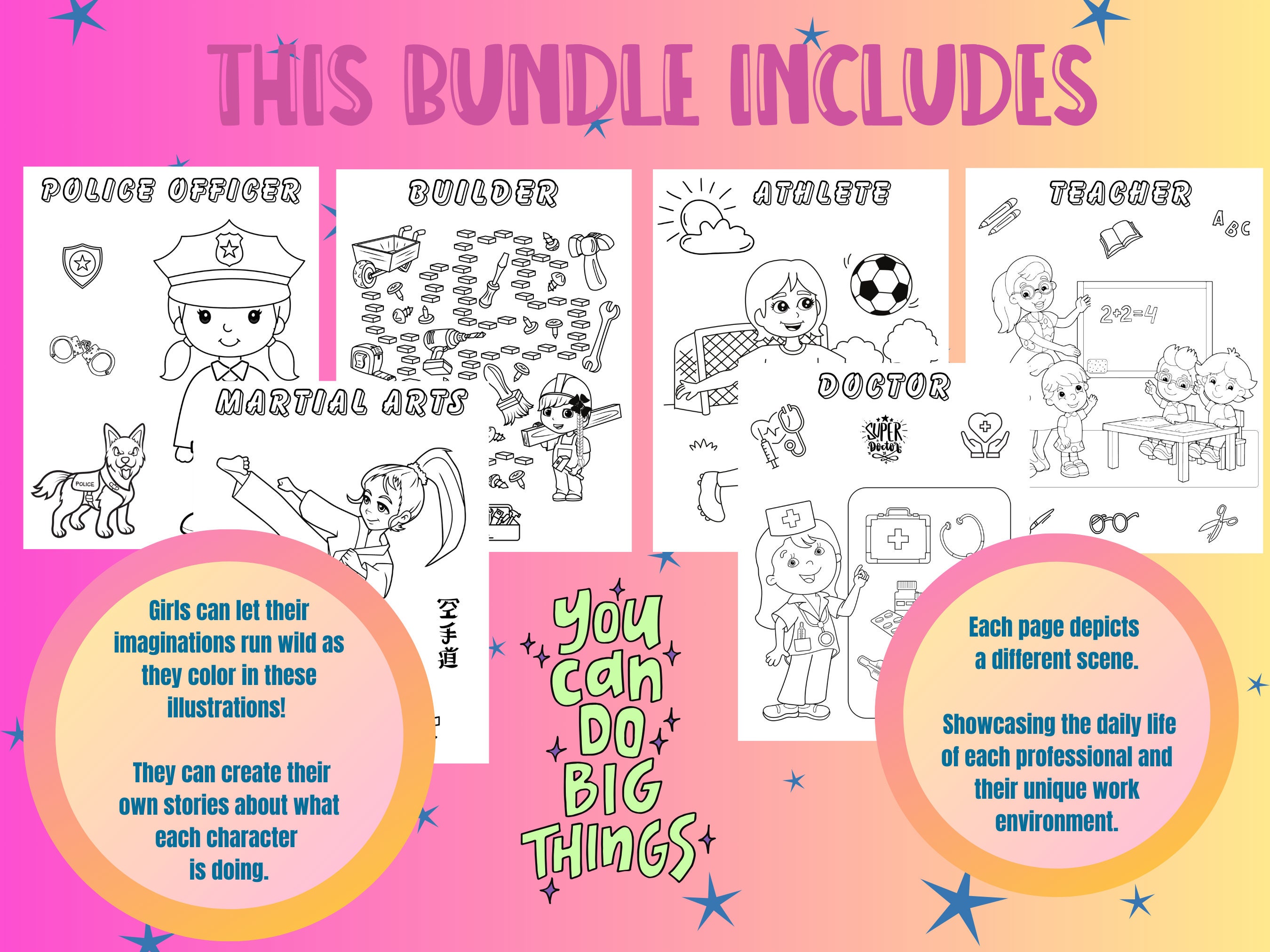 Girls Coloring Pages, Girls Printables, Professions Coloring Pages ...