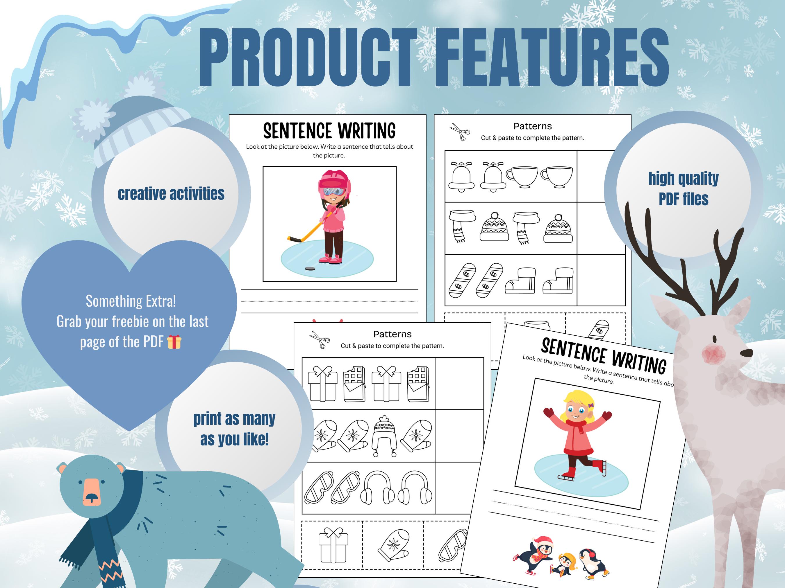 Winter Activity Bundle for Kids | Winter Coloring Pages & Games (PDF ...