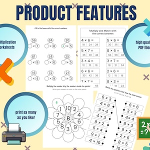 Multiplication Worksheets, Math Drills, Learn Times Table ...