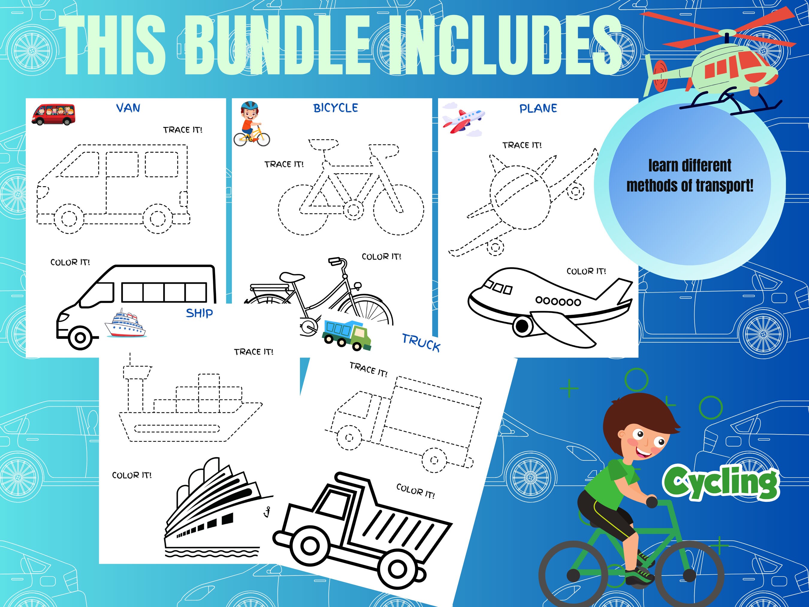 Kids Coloring, Transportation Coloring Pages, Boys Coloring, Vehicles ...