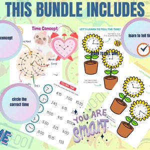 Telling Time Worksheets, Kids Printable Activities, Teaching Time ...