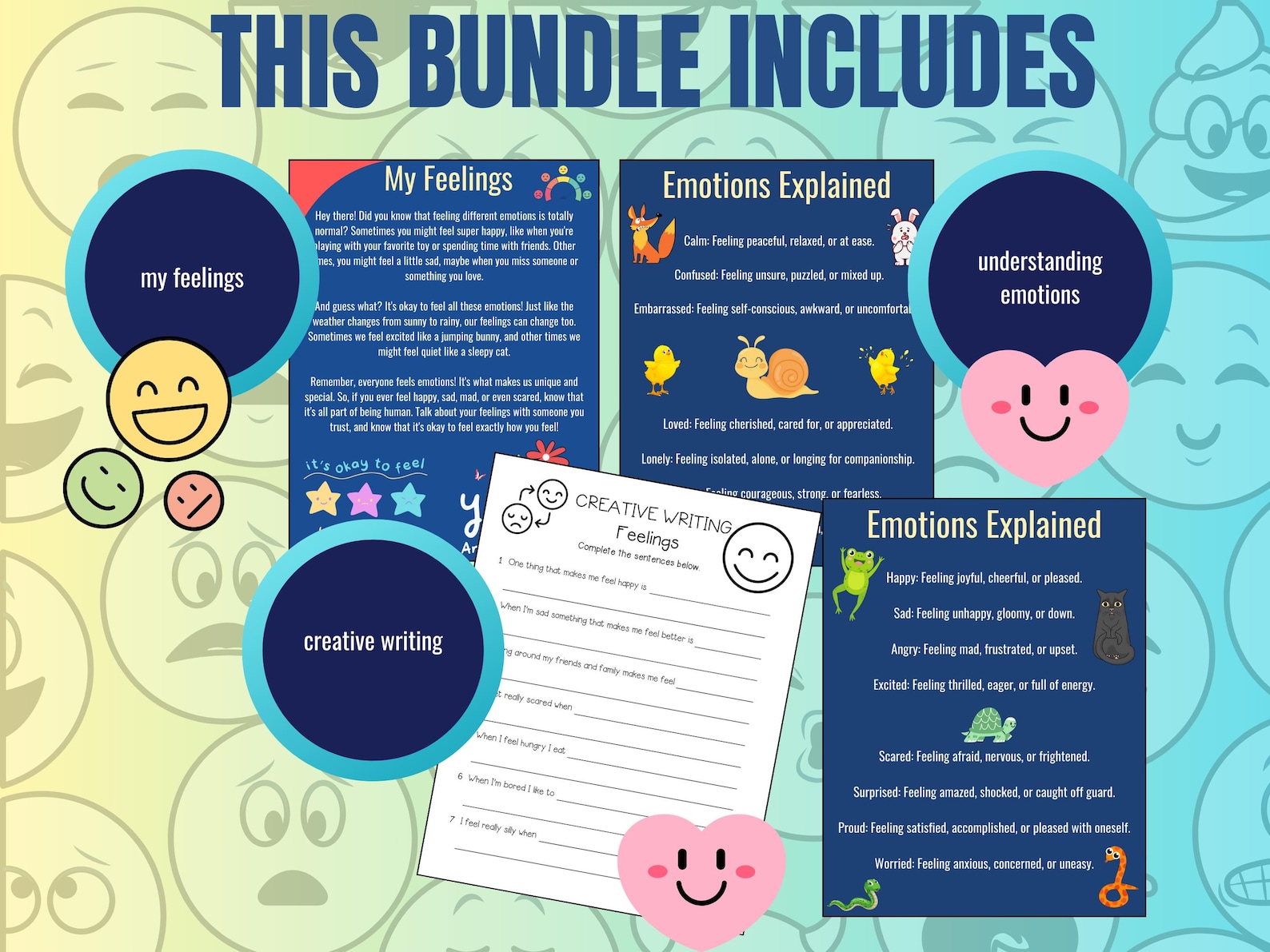 Feelings & Emotions Worksheets for Kids | SEL Activities (printable PDF ...