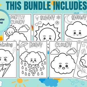 Weather & Seasons Worksheets | Four Seasons | Kids Printable Activities ...