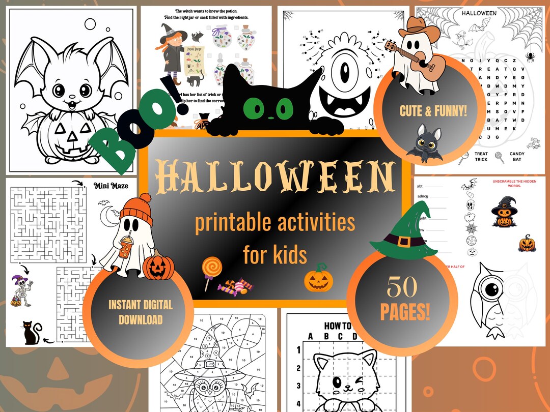 Halloween Activities | Fun Halloween Printable Worksheets | Halloween ...