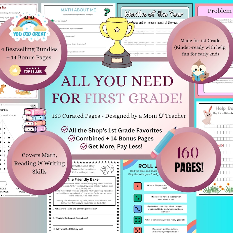 1st Grade Curriculum Pdf - Etsy