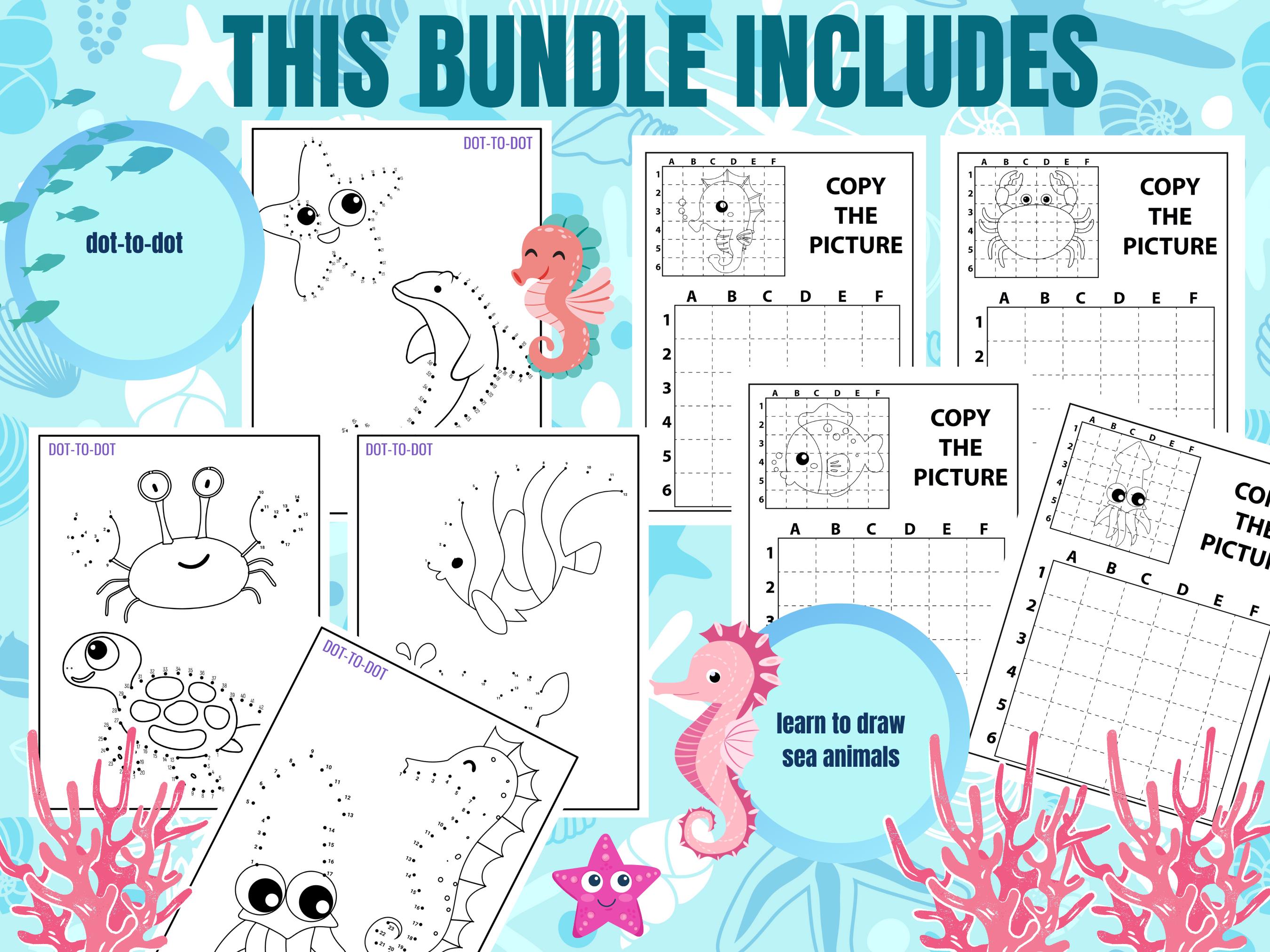 Sea Animal Activity Pages | Ocean Fun Facts, Sea Life Coloring ...