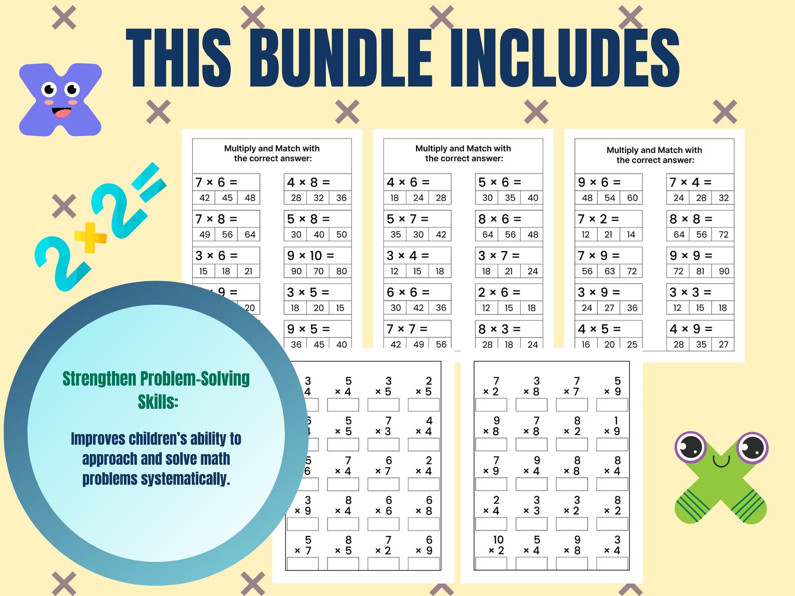 Multiplication Worksheets, Math Drills, Learn Times Table ...