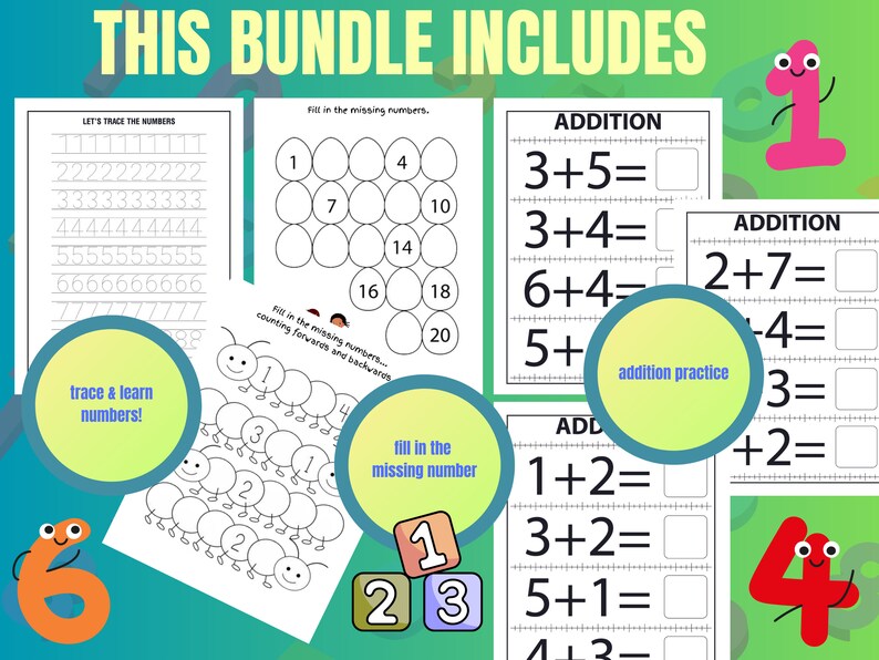 Kids Counting Activity, Kids Printable, Number Worksheets, Kids ...