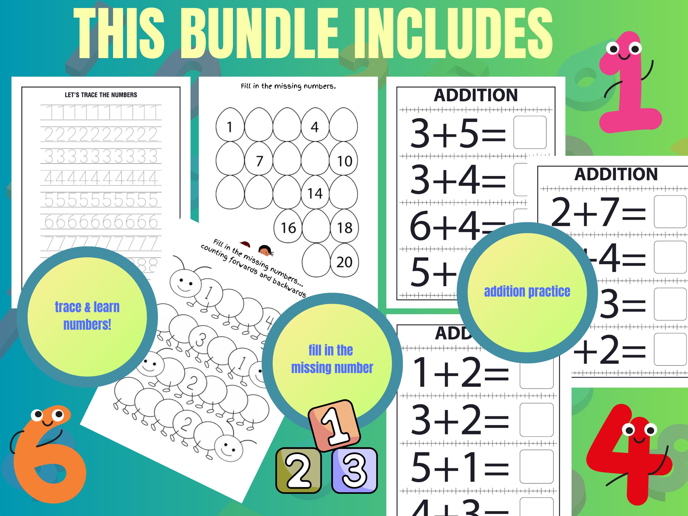 Kids Counting Activity, Kids Printable, Number Worksheets, Kids ...