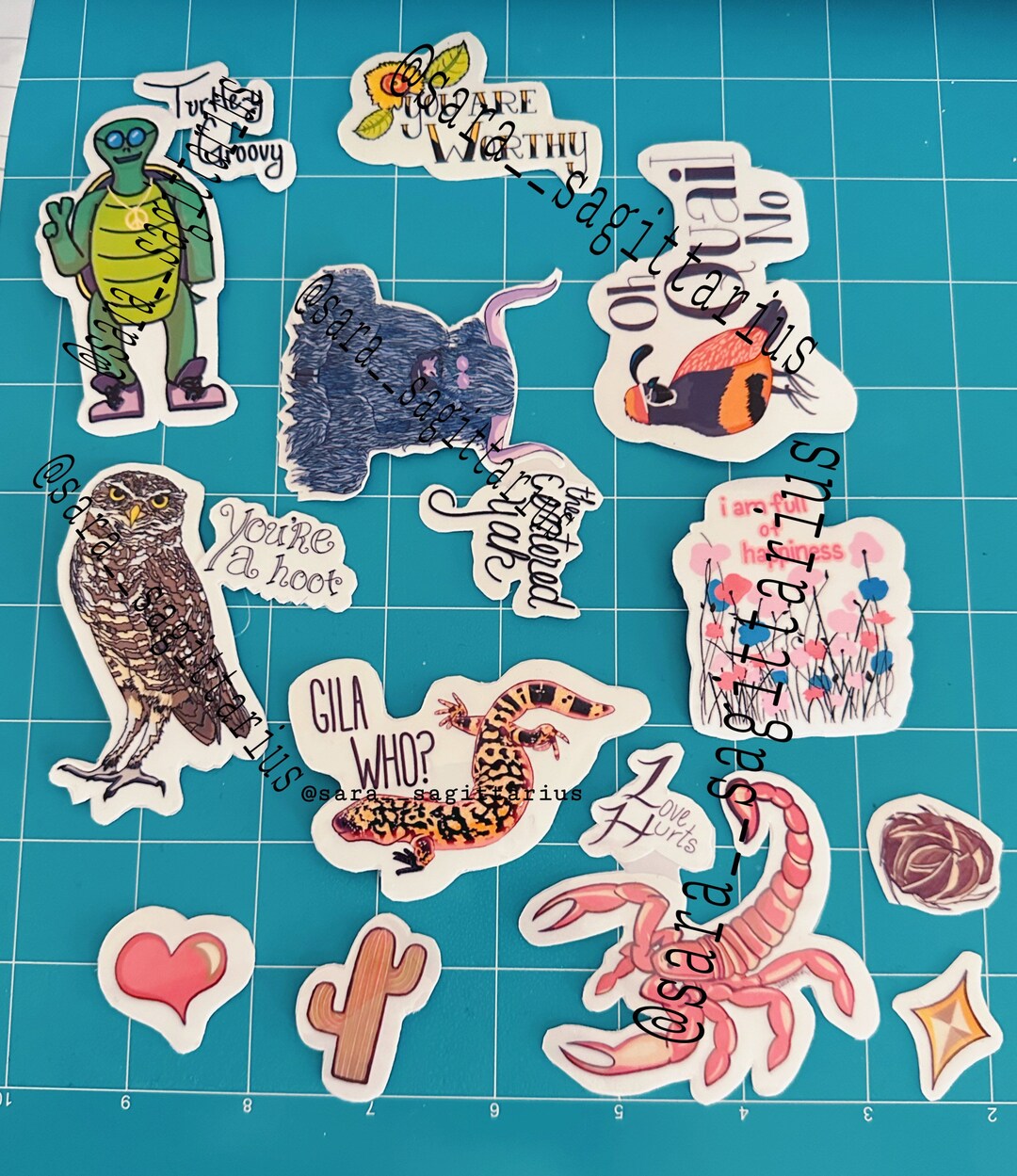 Mindful Desert Waterproof Sticker Decal Pack 12 Stickers Included in ...