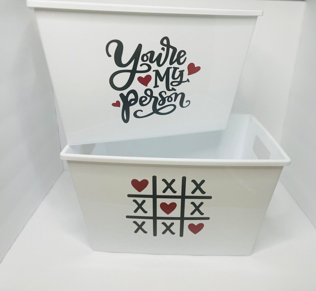 Plastic Valentine’s Day Buckets/valentine’s Day Gift Basket - Etsy