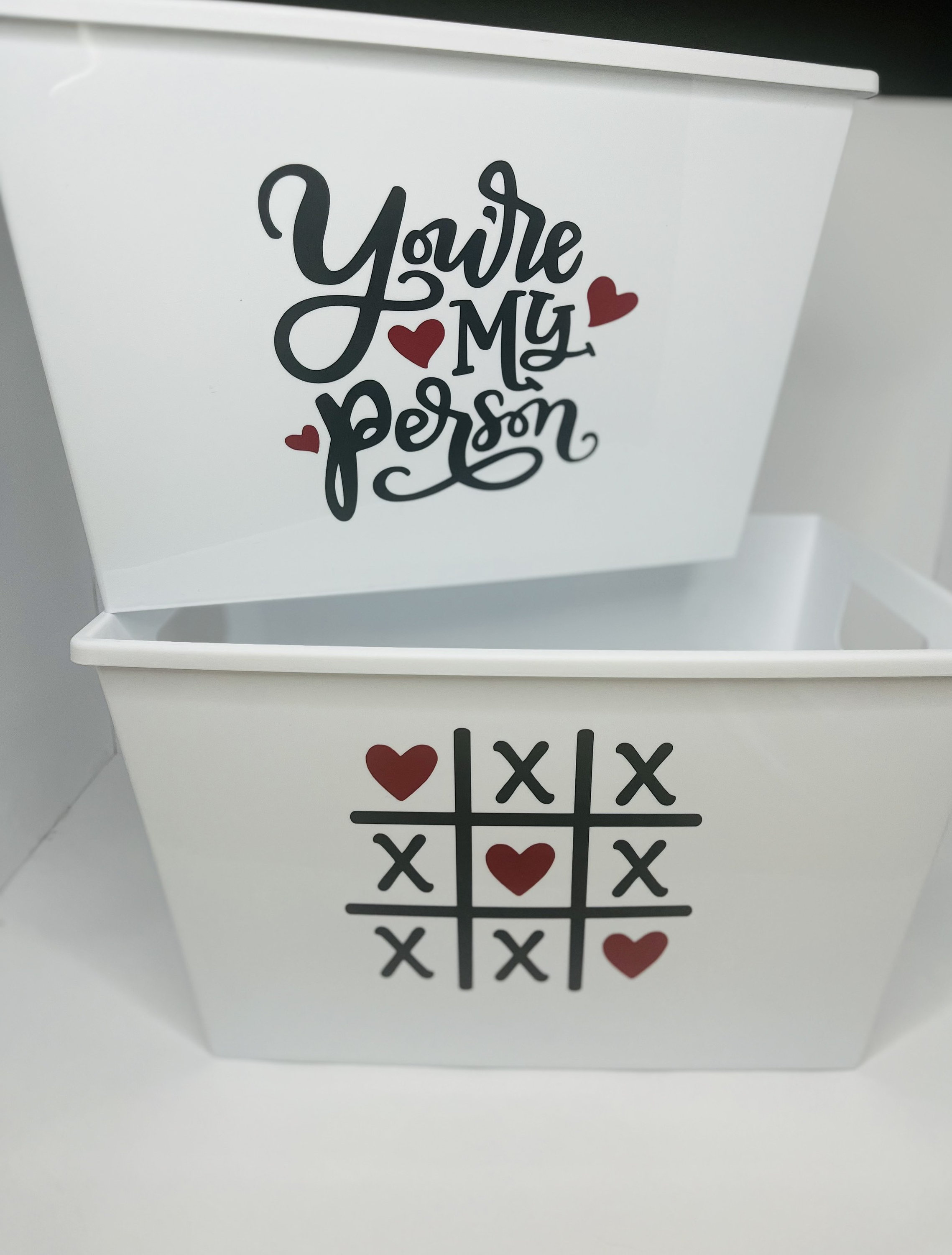 Plastic Valentine’s Day Buckets/valentine’s Day Gift Basket - Etsy