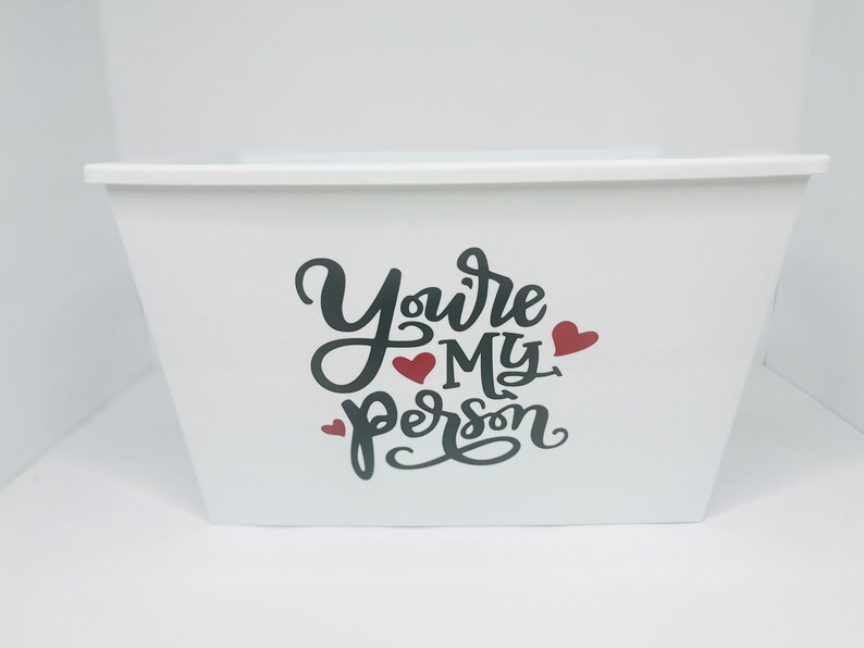 Plastic Valentine’s Day Buckets/valentine’s Day Gift Basket - Etsy