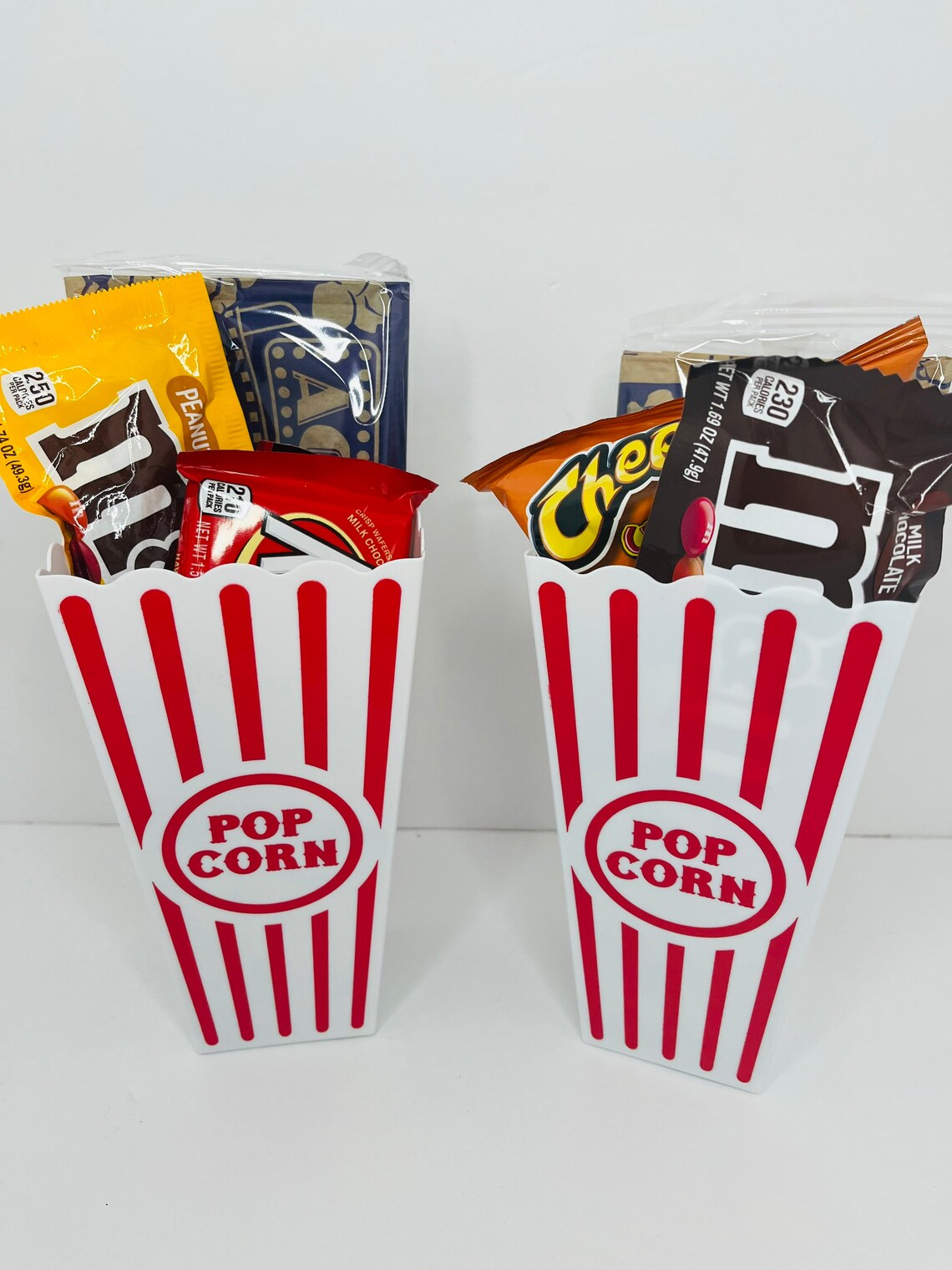 Personalized Movie Night Popcorn Buckets/small Movie Night Favor ...