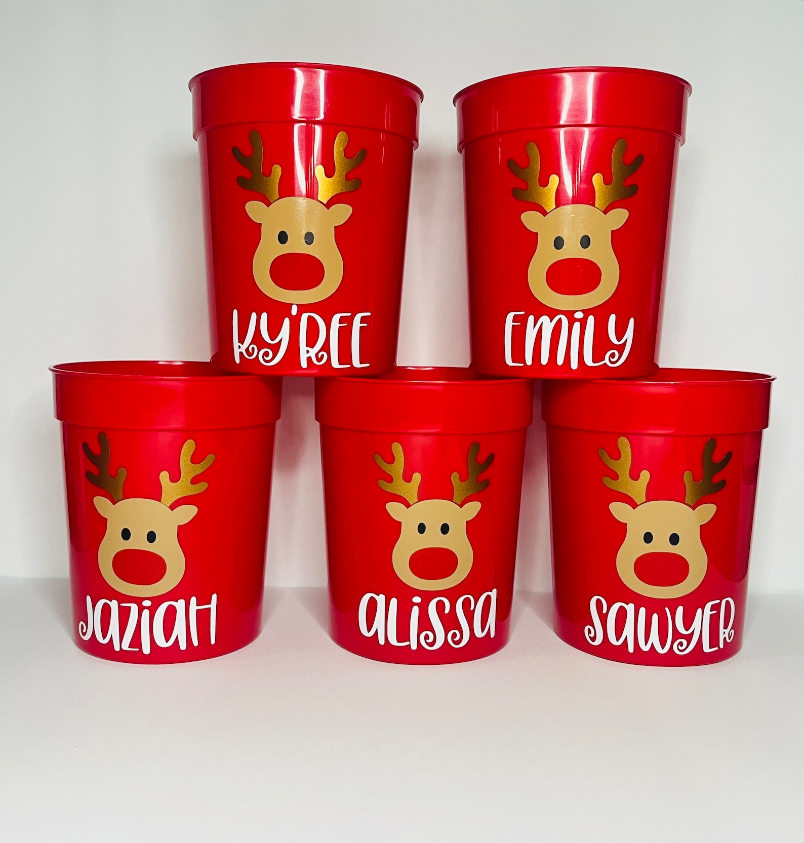 Personalized Kids Christmas Cups/stocking Stuffers/red Party Cups ...