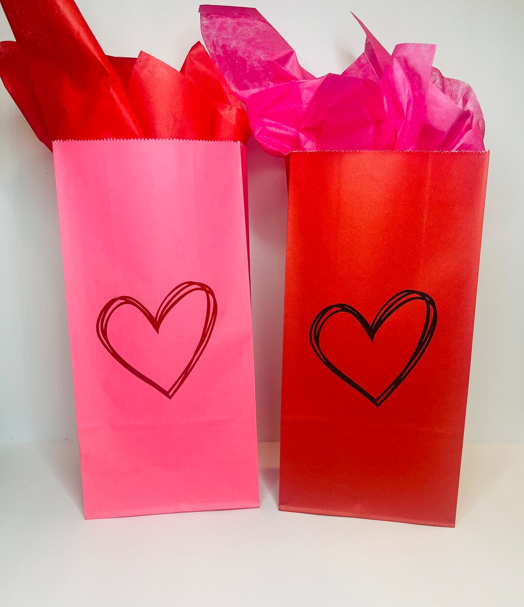 Valentine Goodie Bags/ Valentine Favor Bags/ Kids Valentines Party - Etsy