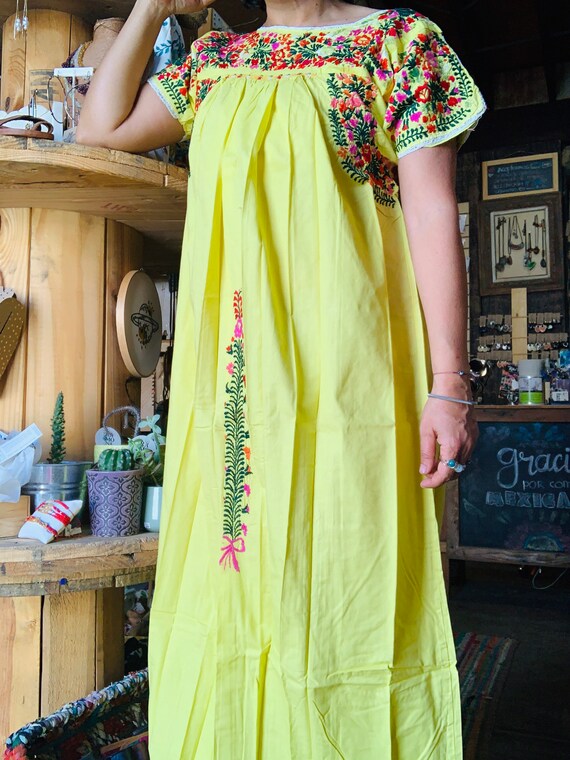 NUEVO stock muerto Vintage mexicano de los 80 Vestido… - Gem