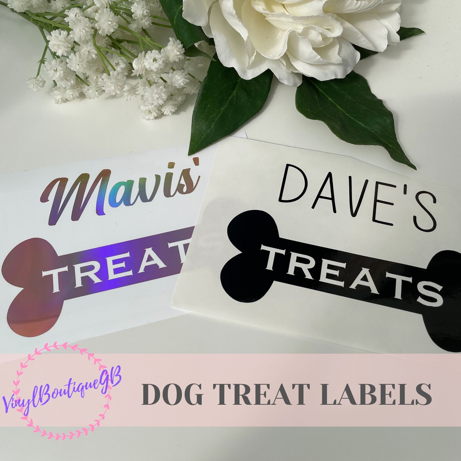 Personalised Dog Treat Labels dog bowl labels Treat Jar | Etsy